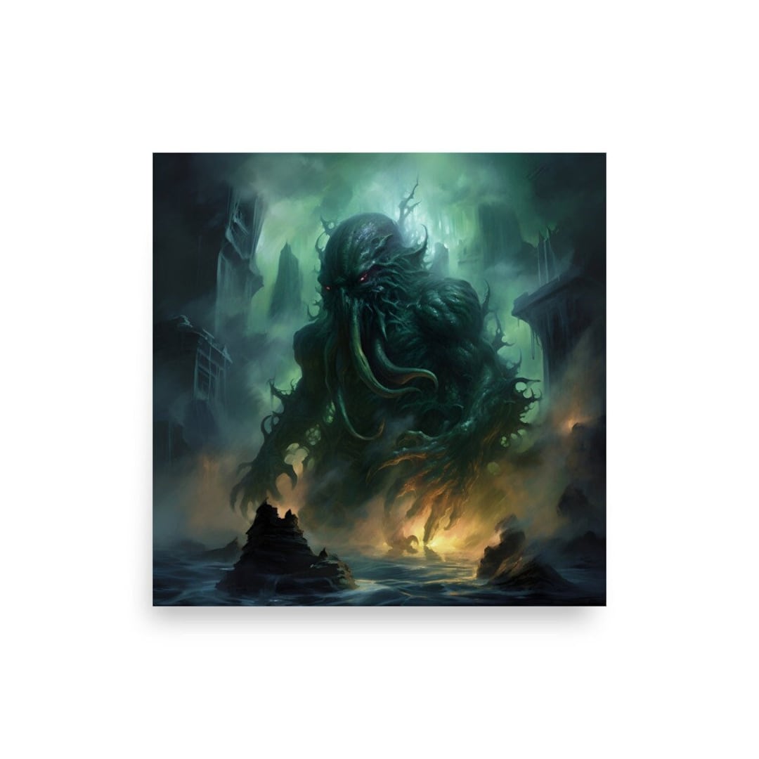 Cthulhu Art Print Poster - Etsy