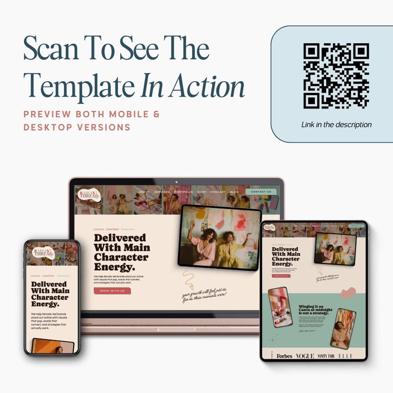 Showit Website Template for Creative Agency Branding Marketing Social ...