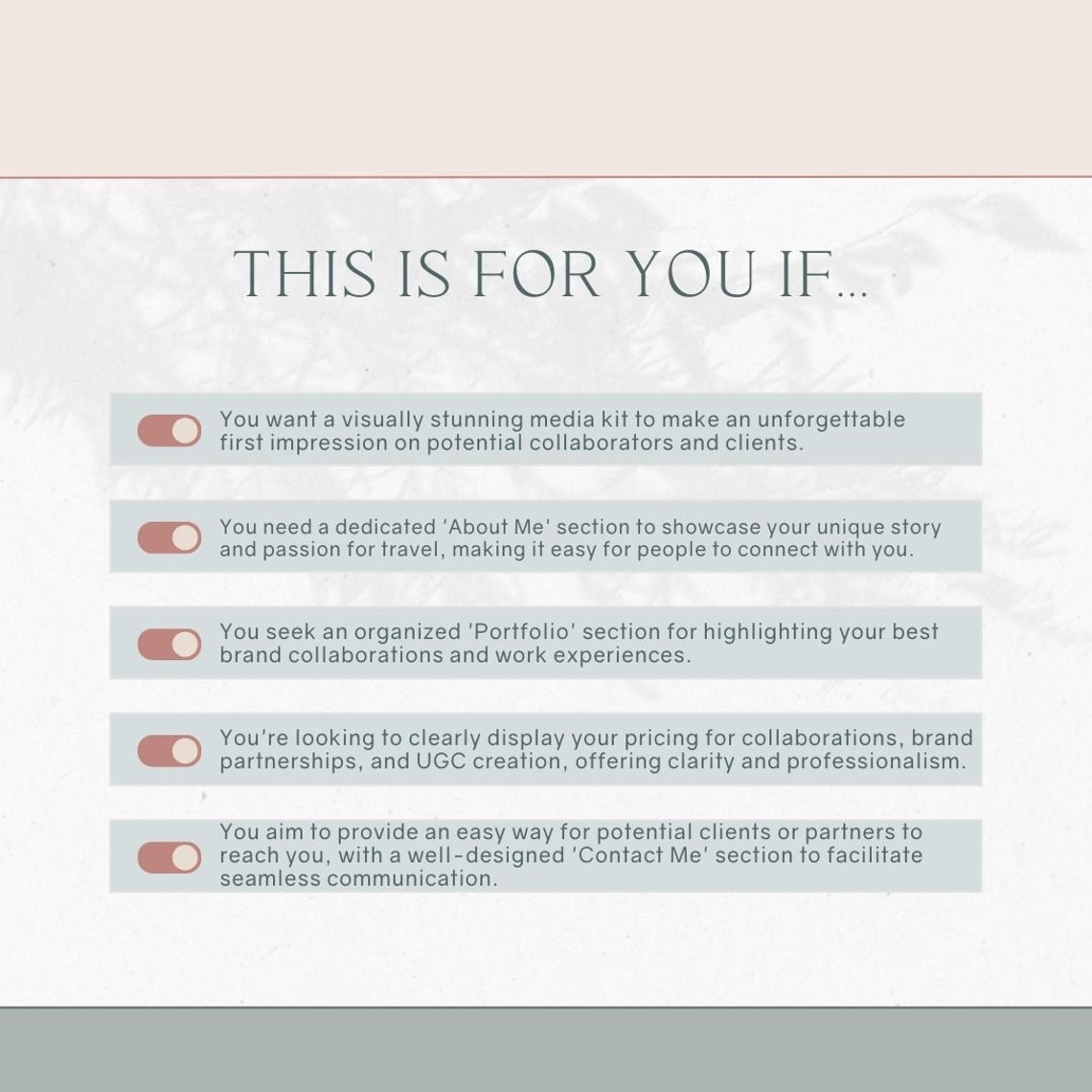PLR Travel UGC, Influencer, Media Kit Canva Template, Content Creator ...