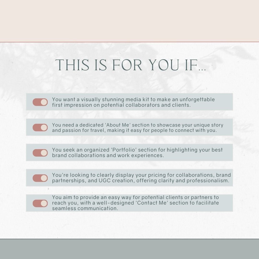 PLR Travel UGC, Influencer, Media Kit Canva Template, Content Creator ...