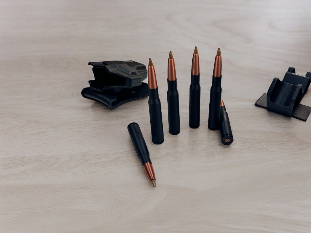 Ballistic Brilliance: 3D Printed 50 Cal Bullet-inspired Ink Pen - Etsy