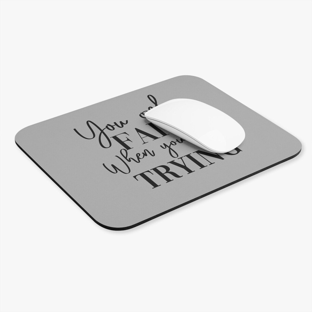 Desk Grey Mouse Pad | Motivational Quote | Office | Work | Mouse Pad ...