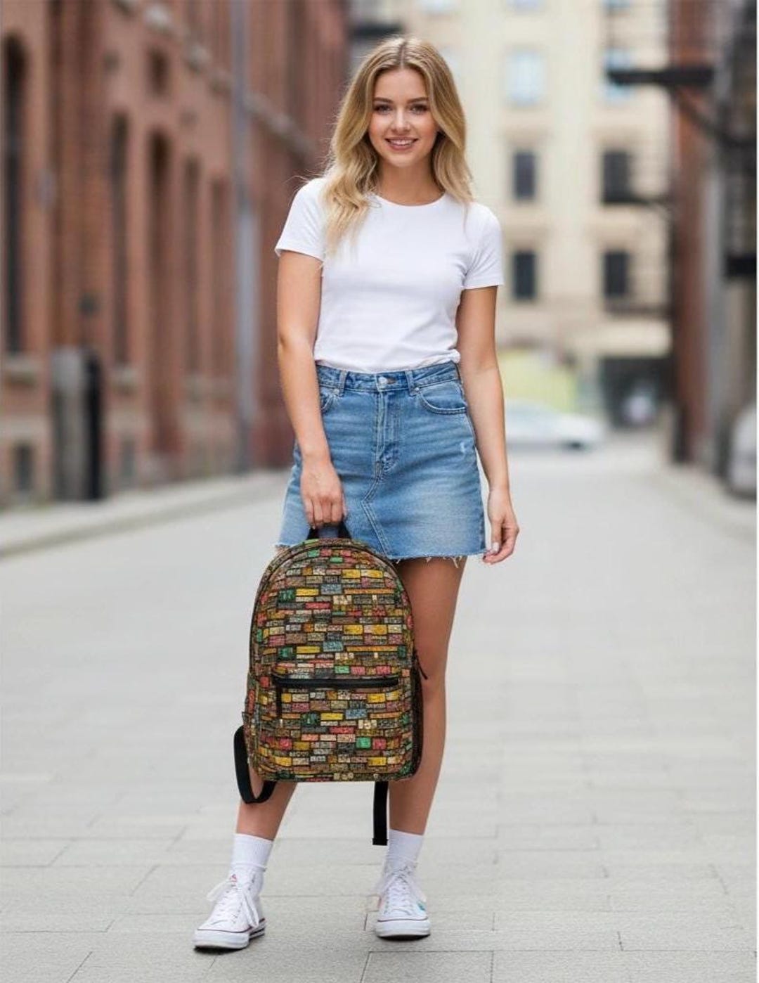License Plate Print Backpack: USA Travel Rucksack, Laptop Bag - Etsy