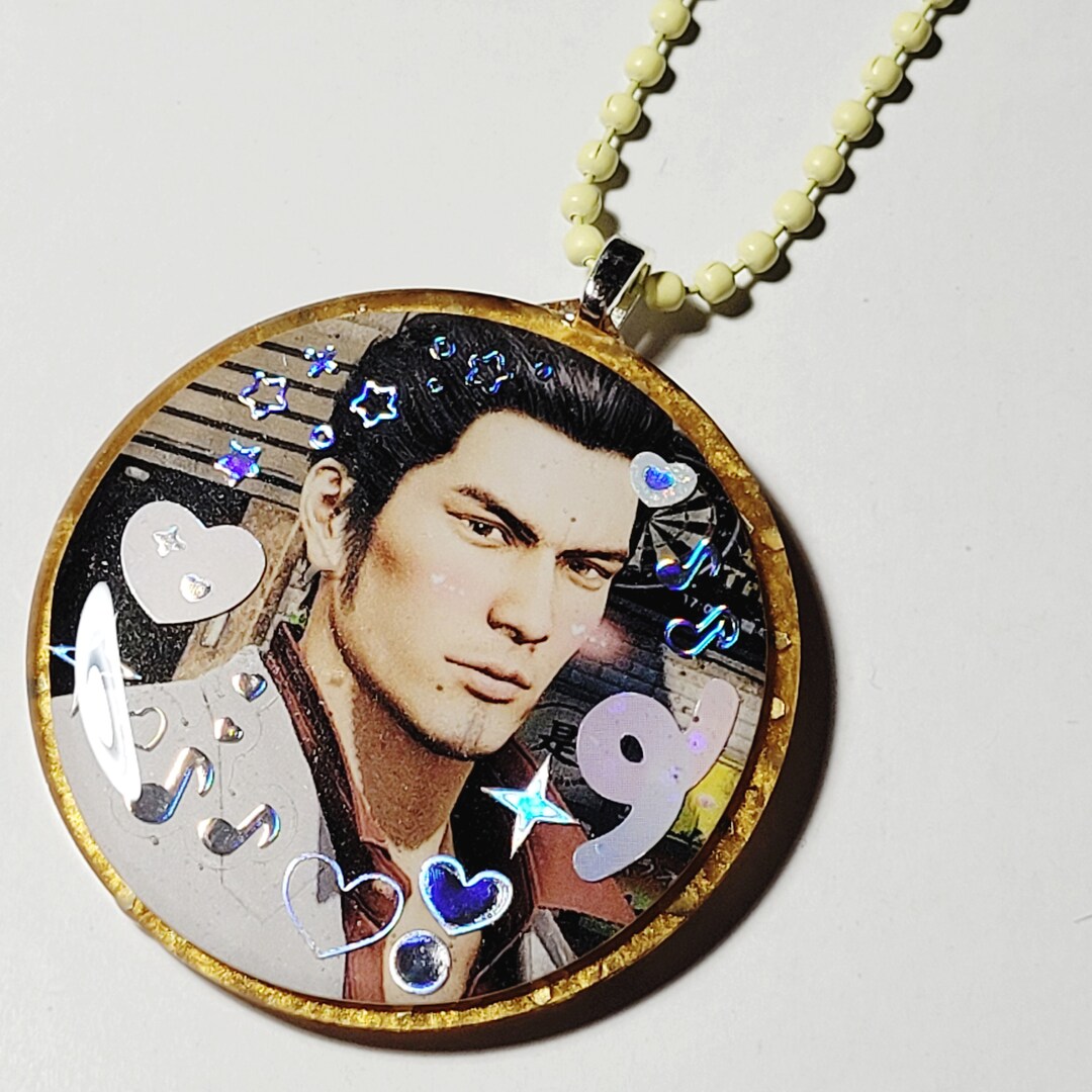 Yakuza kiryu Kazuma Deco Holographic Sticker Keychain - Etsy