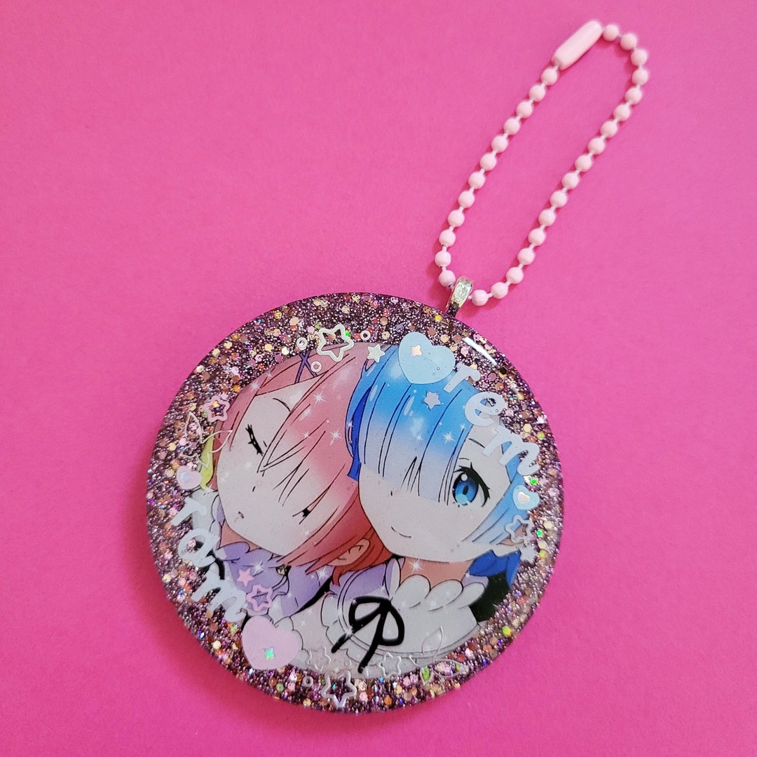 Rem & Ram | Cute and Sparkly Anime Inspired Resin Deco Holographic ...