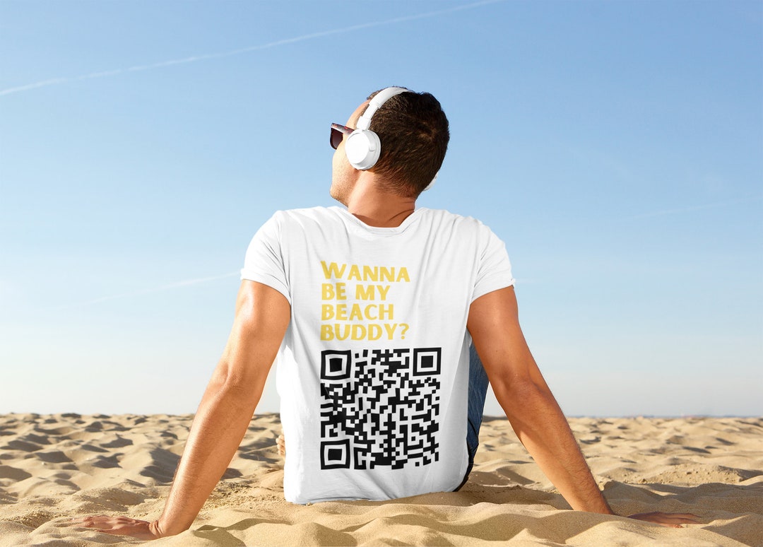 Personalized QR Code to Your Insta Acc, Wanna Be My Beach Buddy QR Code ...