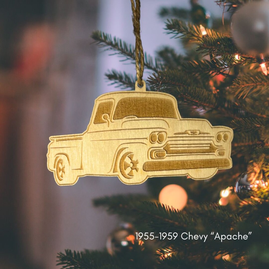 1955-1959 Chevy Truck "apache" Christmas Ornament - Etsy