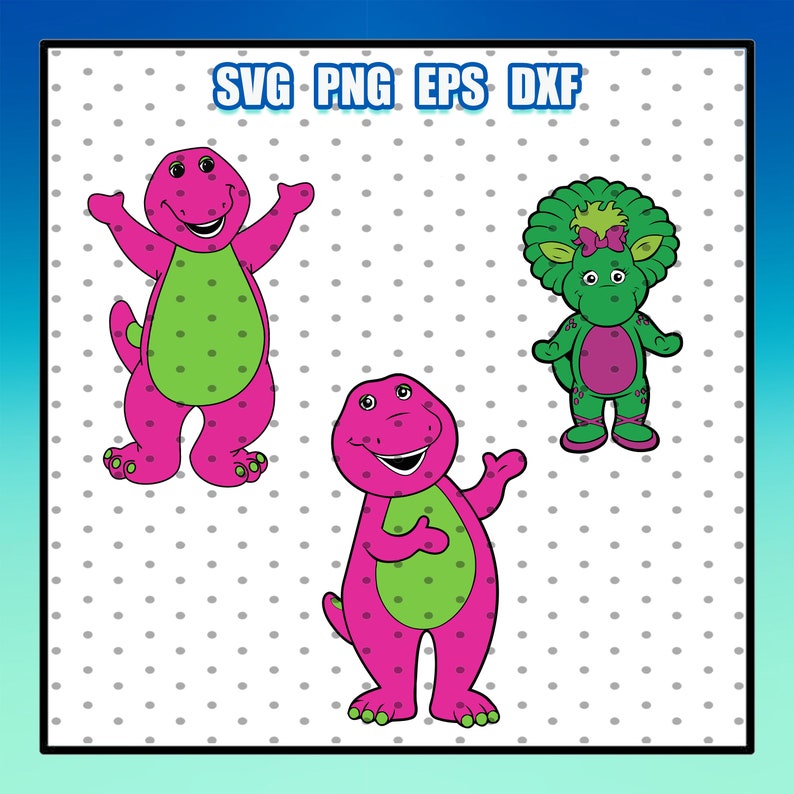 Barney and Friends Baby Bop Cut Cutting File: Svg. DXF - Etsy