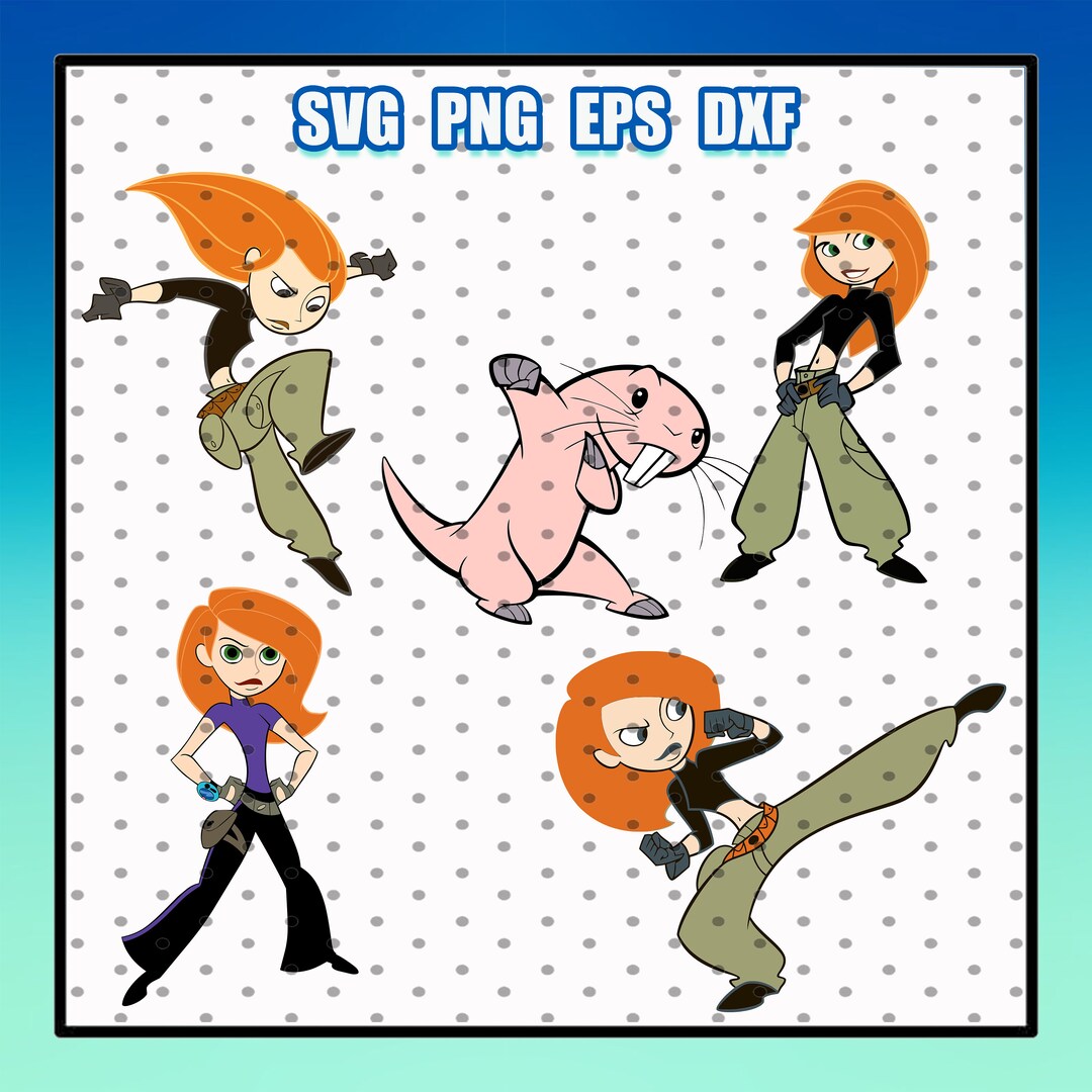 Kim Possible Svg Kim Svg Kim Possible Cricut Kim Possible - Etsy
