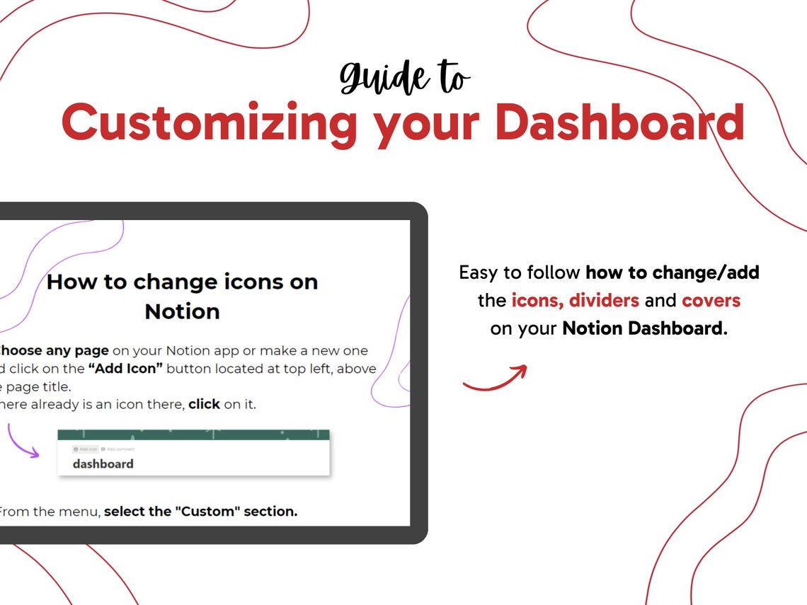 Notion Icons for Notion Template Christmas Notion Customization Bundle ...