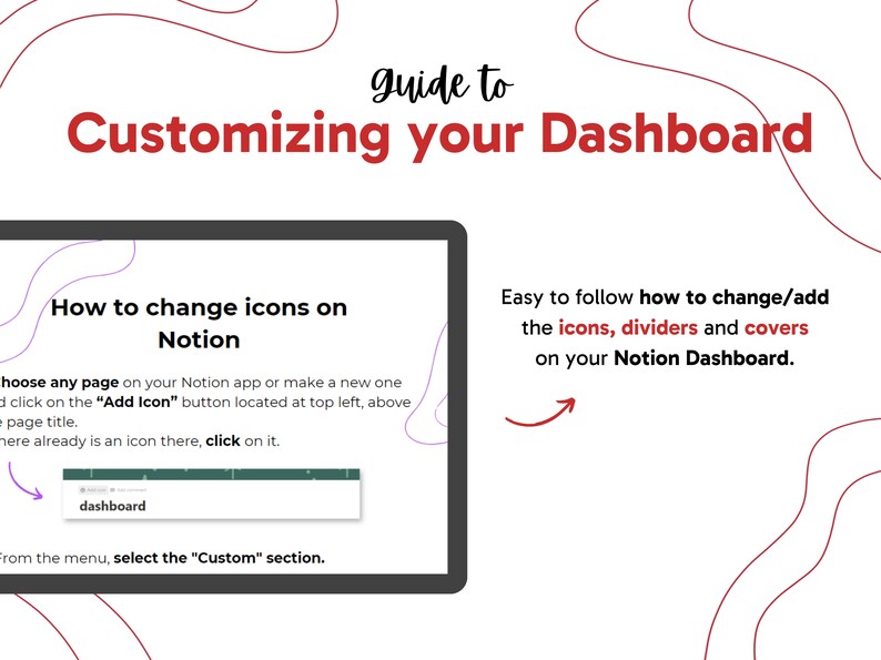 Notion Icons for Notion Template Christmas Notion Customization Bundle Notion Covers Notion ...