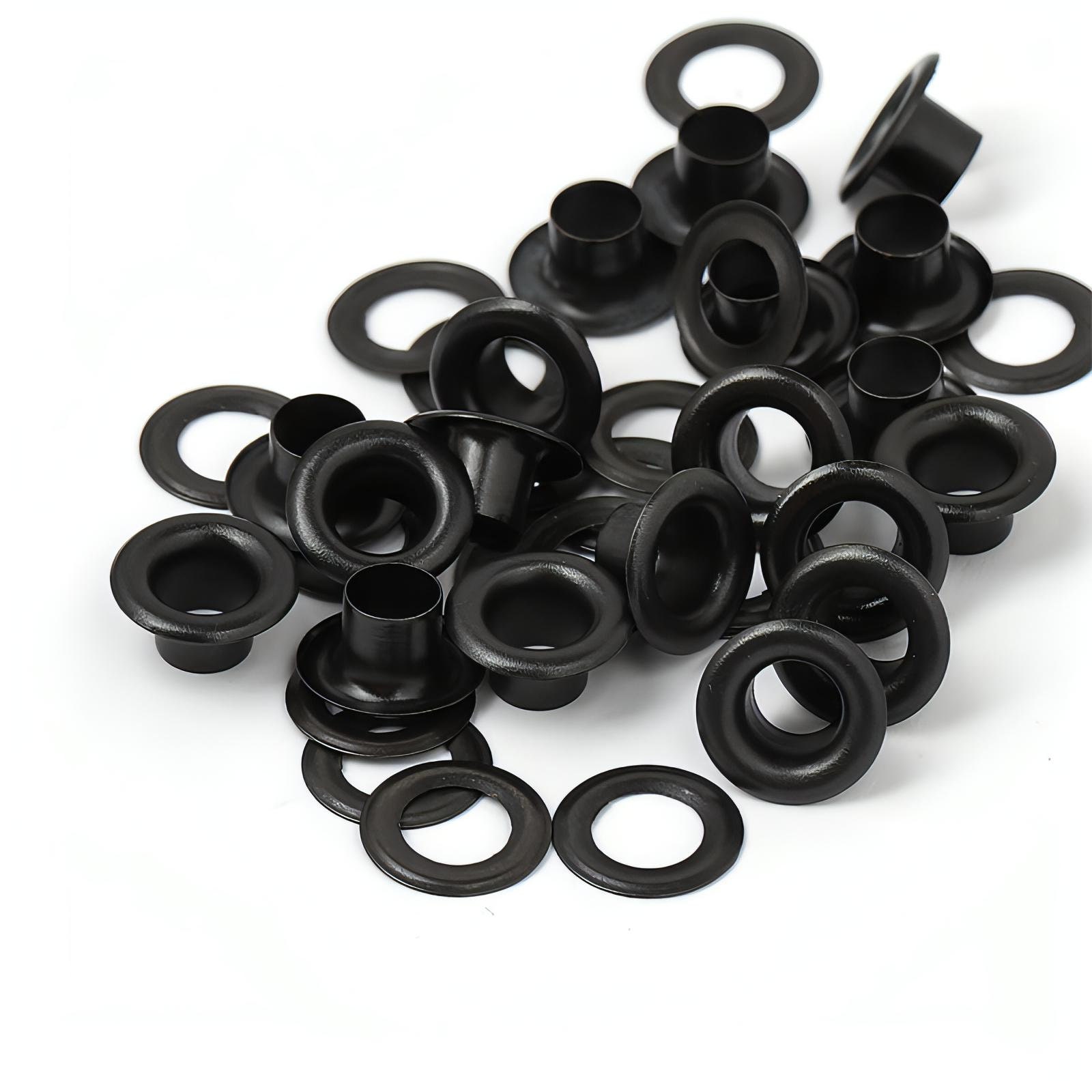 Pack of 100 Eyelets Grommets With Washers for Leather Craft Repair 3mm ...