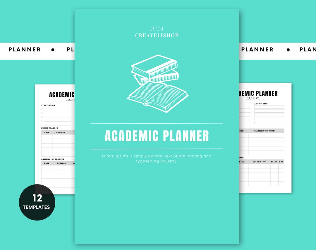 2024 Academic Planner, School Planner, Digital Academic Planner ...