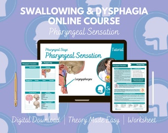 Adult Speech Therapy DYSPHAGIA COURSE (stages of Swallowing) Speech ...