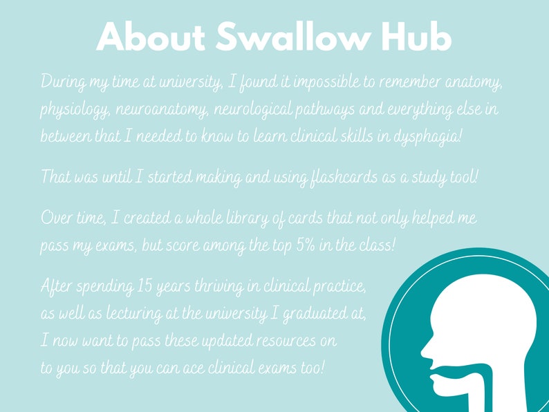 Digital Flashcards for Swallowing and Dysphagia, Anatomy, Neurology ...
