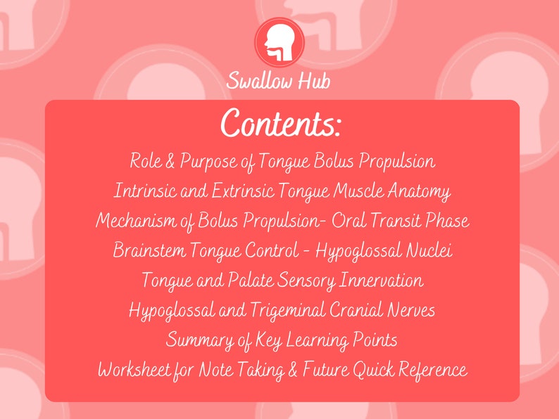 Adult Speech Therapy DYSPHAGIA COURSE (tongue Bolus Propulsion) Speech ...