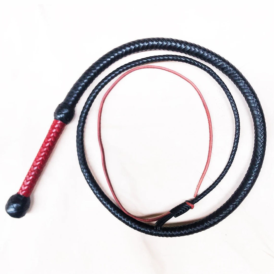Black Kangaroo Hide Leather Bullwhip 4ft to 12ft 12/16 Plait - Etsy