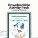 Downloadable Educational Ocean Activity Pack - Love Our Oceans - Etsy
