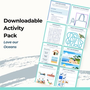 Downloadable Educational Ocean Activity Pack - Love Our Oceans - Etsy