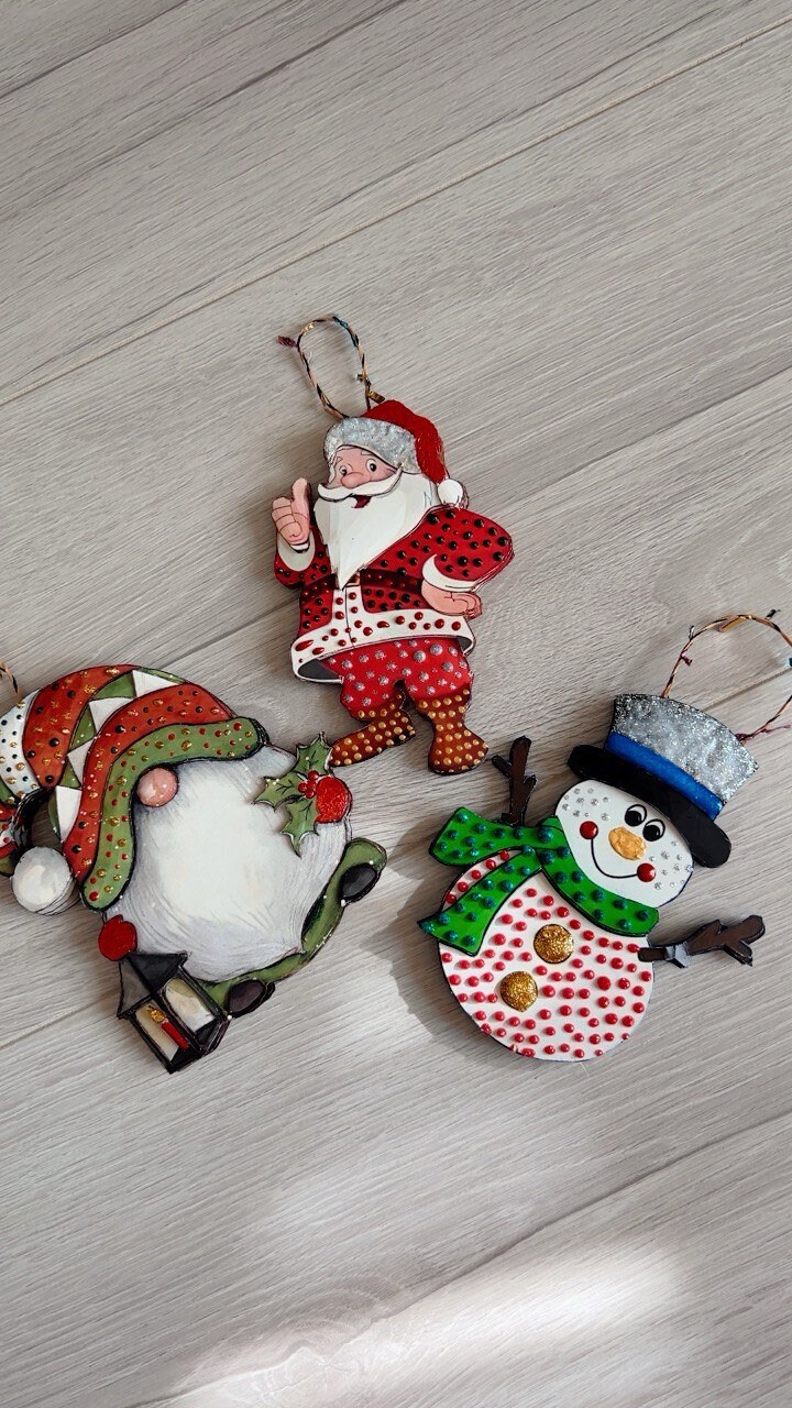 Paper Relief Christmas Tree Ornaments - Etsy