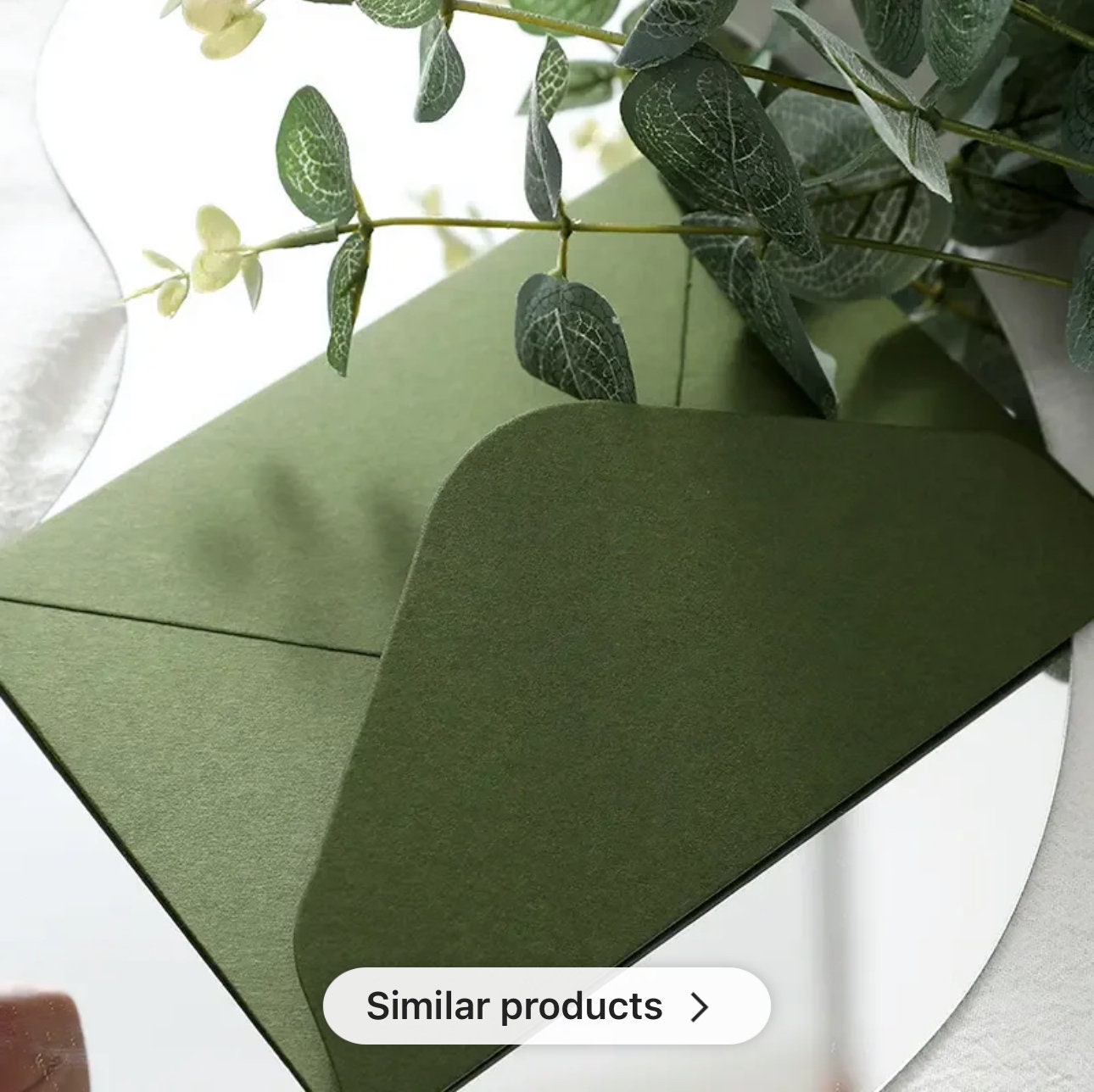 Olive Green Envelope - Etsy