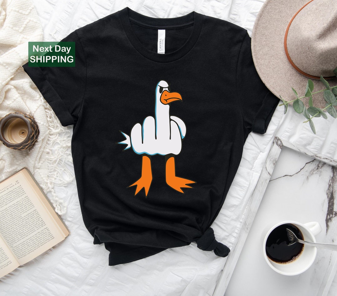 Funny Seagul Shirt, Rude Seagull Shirt, Funny Men's Shirts, Ironic ...
