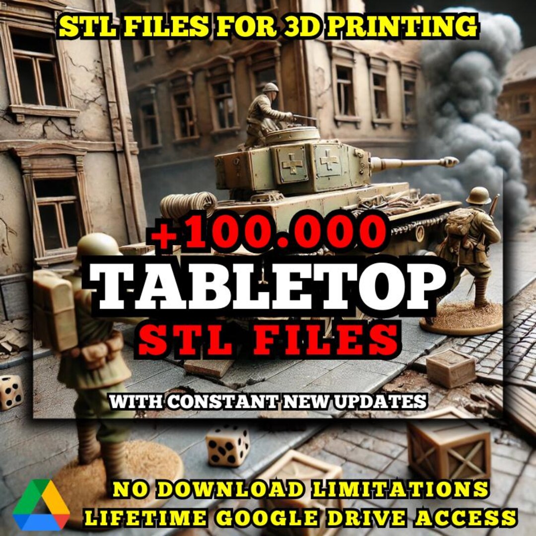 Tabletop STL Pack for 3D Printing: +100,000 STL Files of Tabletop ...