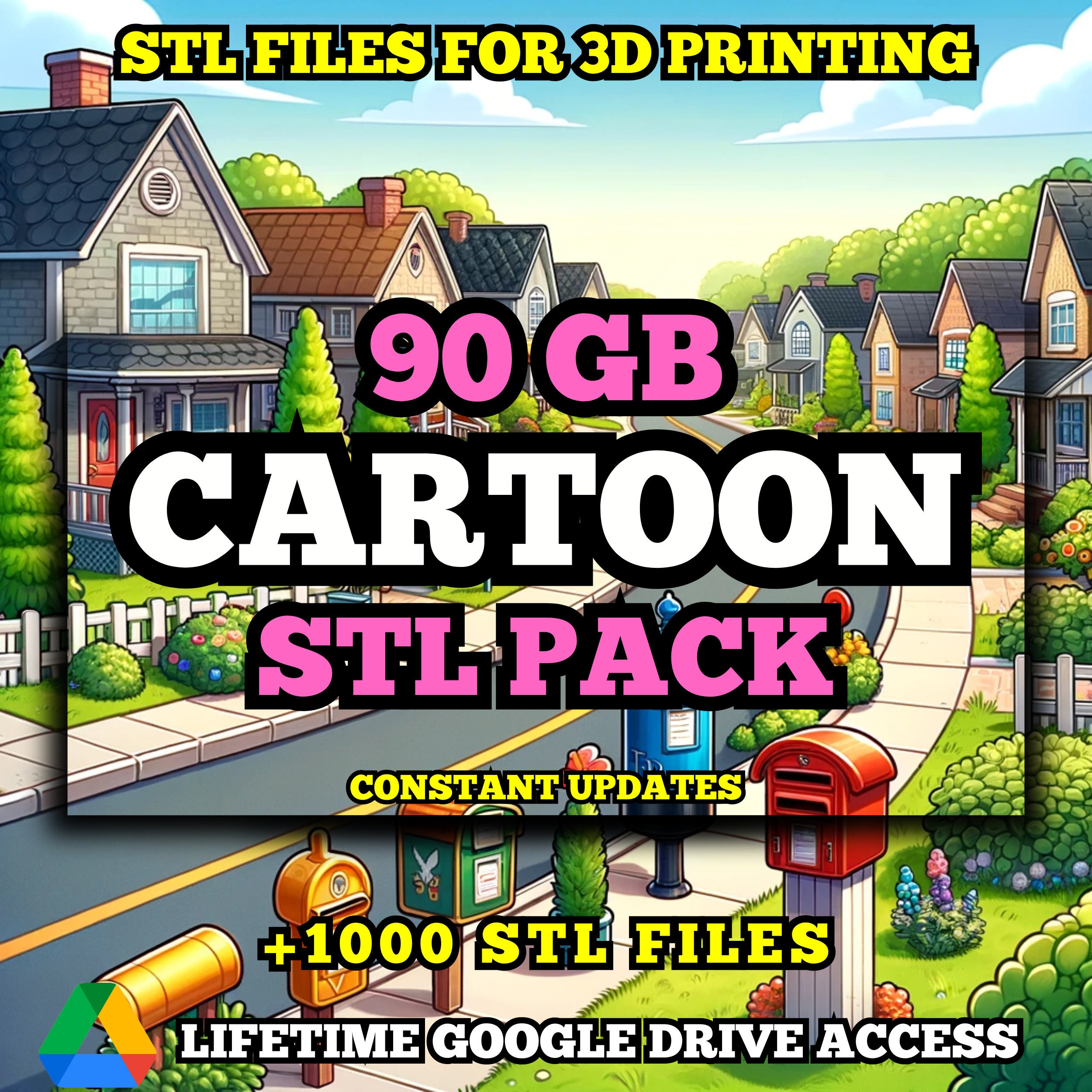 Cartoon STL Pack for 3D Printing: 1000 STL Files of Cartoons Characters ...