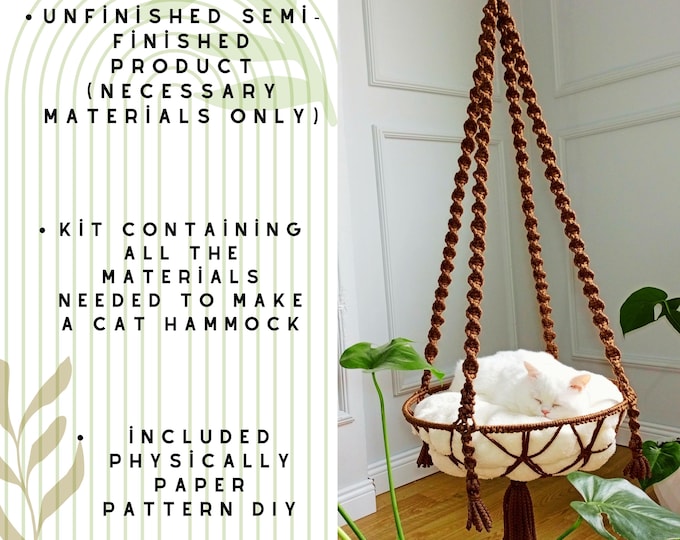 DIY Macrame Kit, Wand Cat Toy, Macrame Cat Toy, Boho Cat Toys, Unique ...