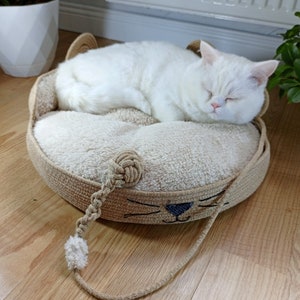 Eco-friendly Jute Rope Pet Bed - Personalized, Sustainable Comfort for ...