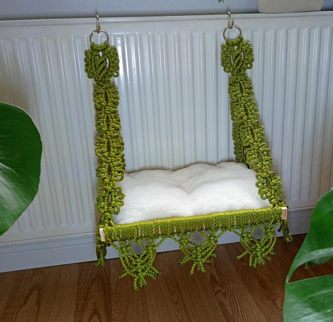 DIY Macrame Cat Hammock Tutorial PDF - Boho Cat Bed Pattern & Small Pet ...