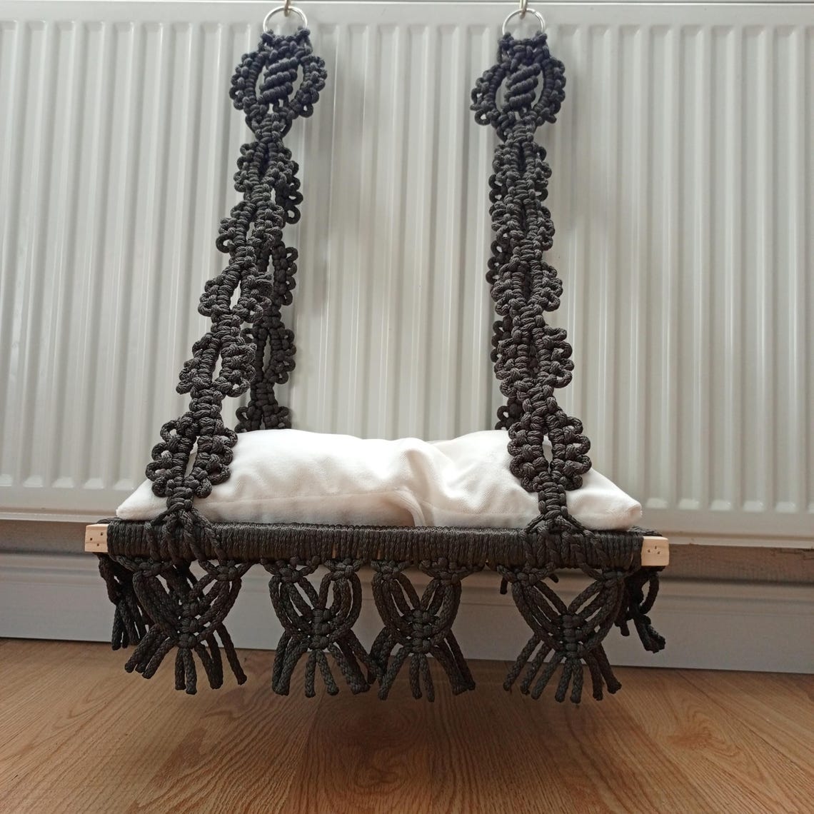 DIY Macrame Cat Hammock Tutorial PDF - Boho Cat Bed Pattern & Small Pet ...