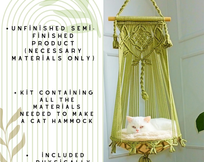 DIY Macrame Kit, Wand Cat Toy, Macrame Cat Toy, Boho Cat Toys, Unique ...