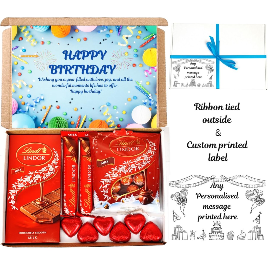 Personalised Chocolate Happy Birthday Letterbox Medium Candy Sweet ...