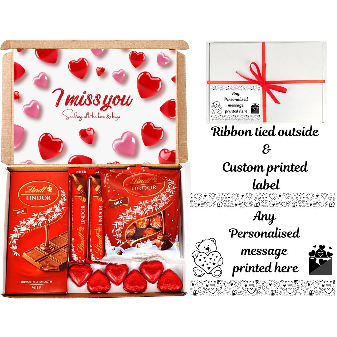 Lindt Lindor Chocolate Gift Hamper Happy Valentine's Day With ...