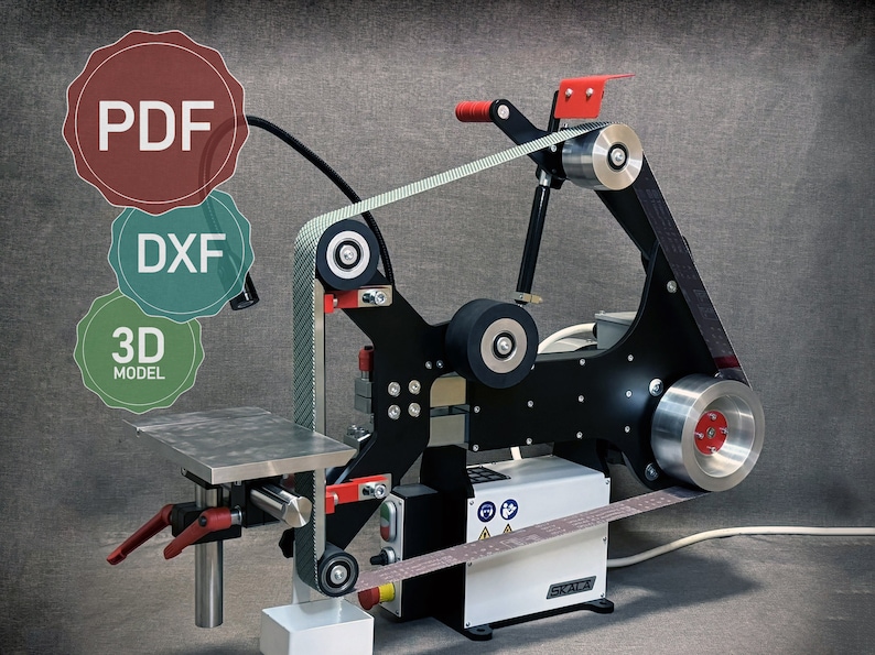 HIGH-END Belt Grinder Plans + 3D Model + DXF Files (metric) - Etsy