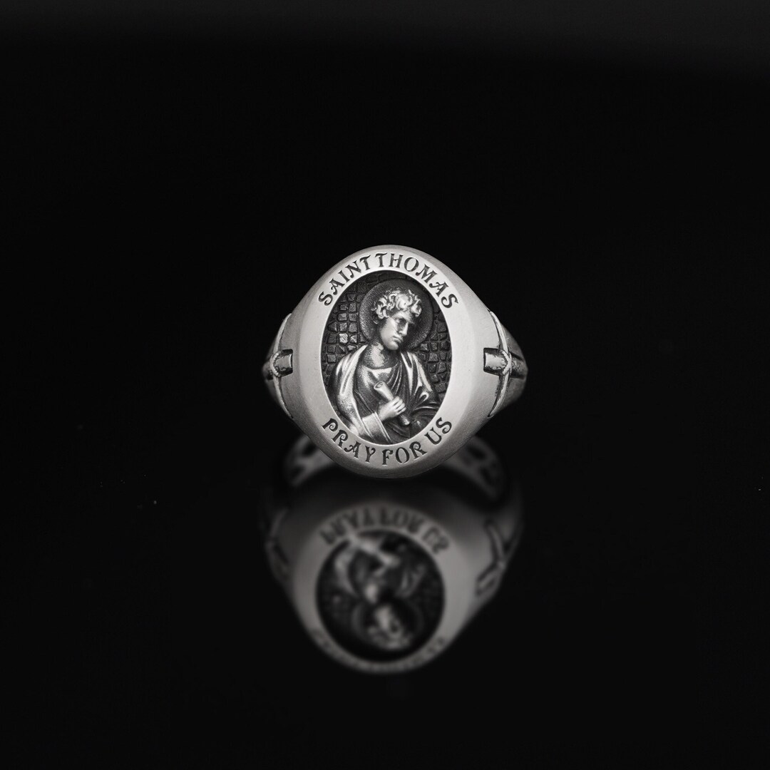Saint Thomas the Apostle Ring, Doubting Thomas Ring, Christian Ring ...