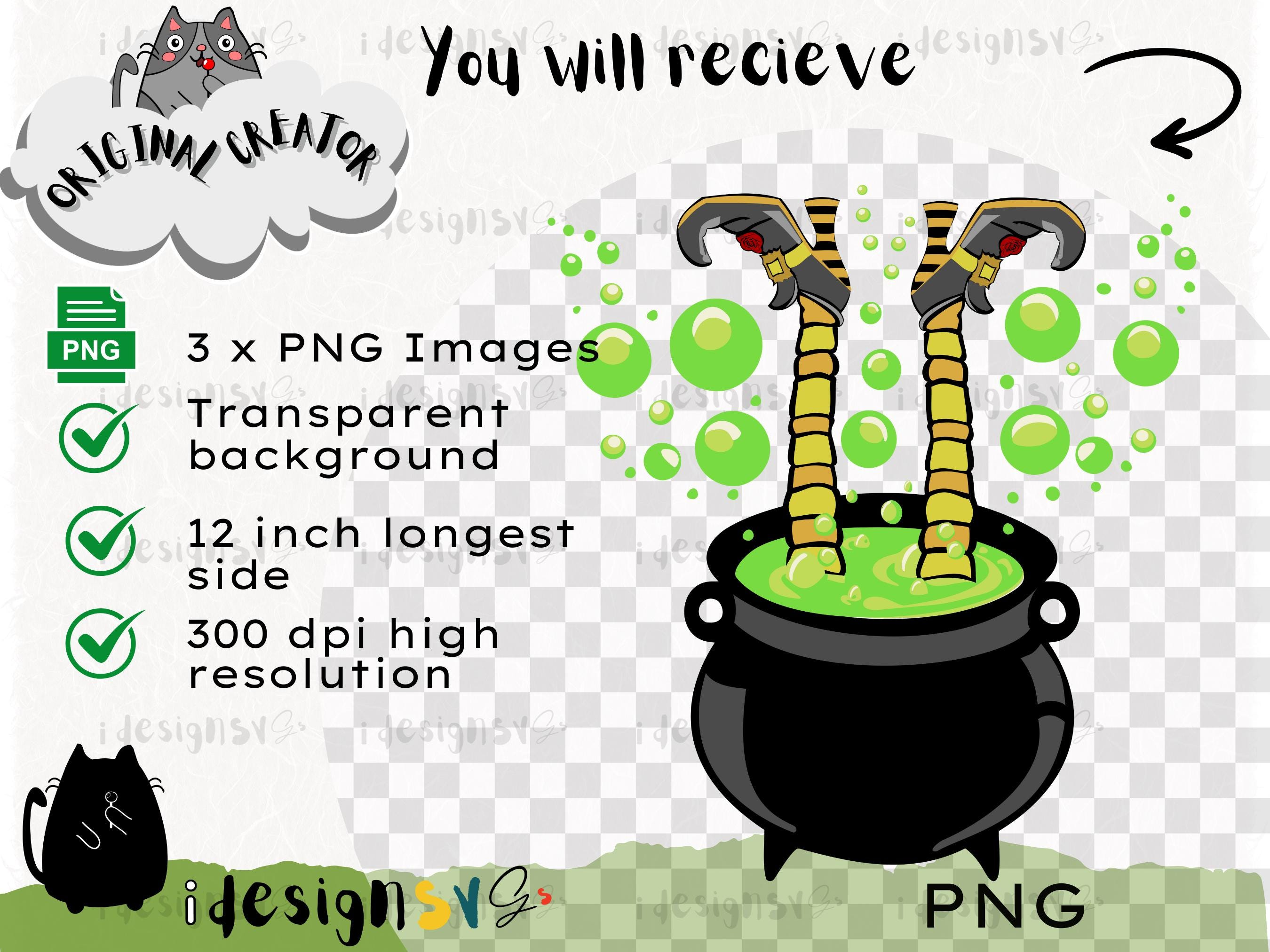 Witch Cauldron Clipart, Witches Pot Clipart, Witchy Clipart, Halloween ...