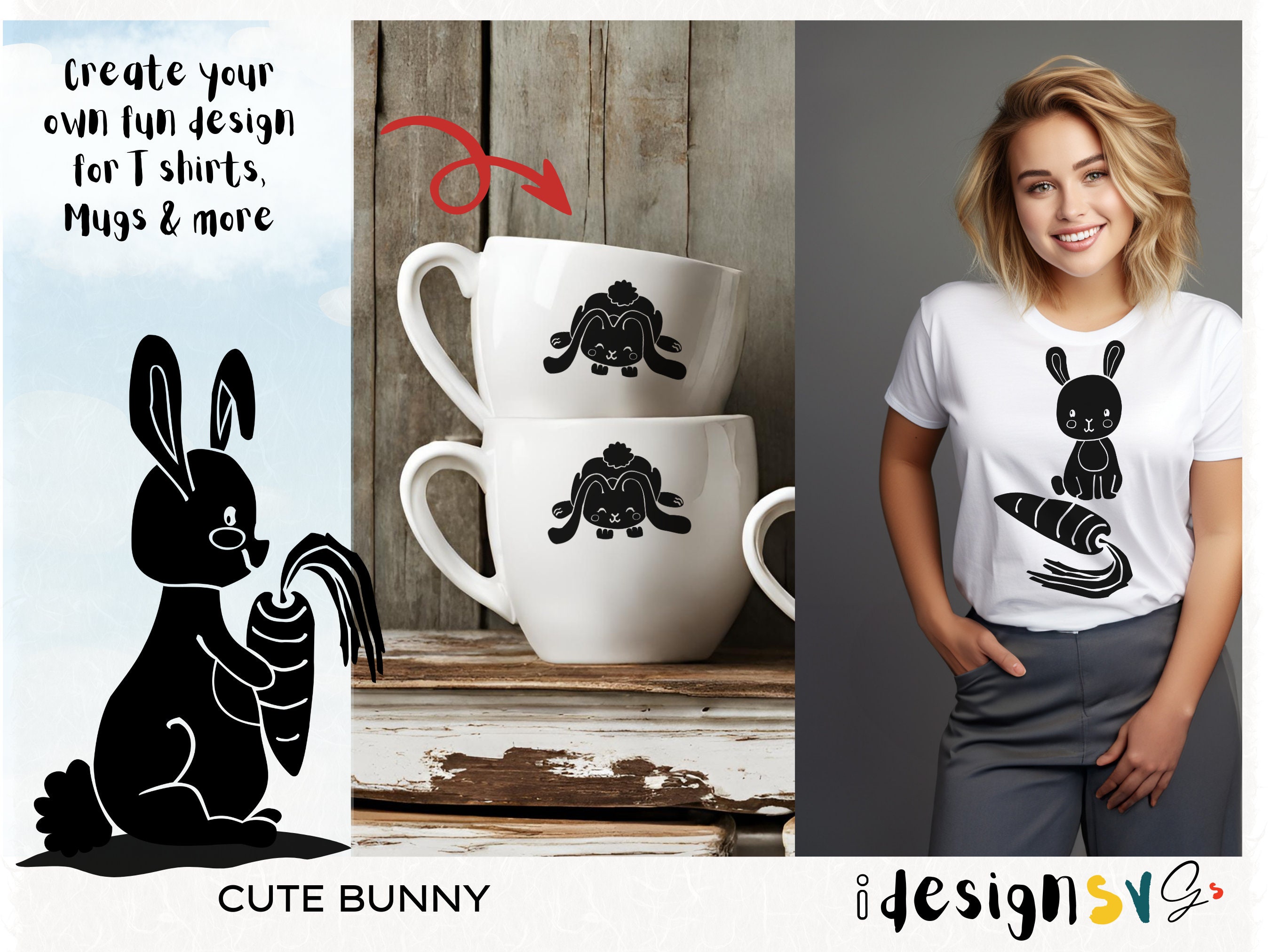 Bunny Outline, Rabbit Line Art, Bunny Line Art, Rabbit Line Drawing ...