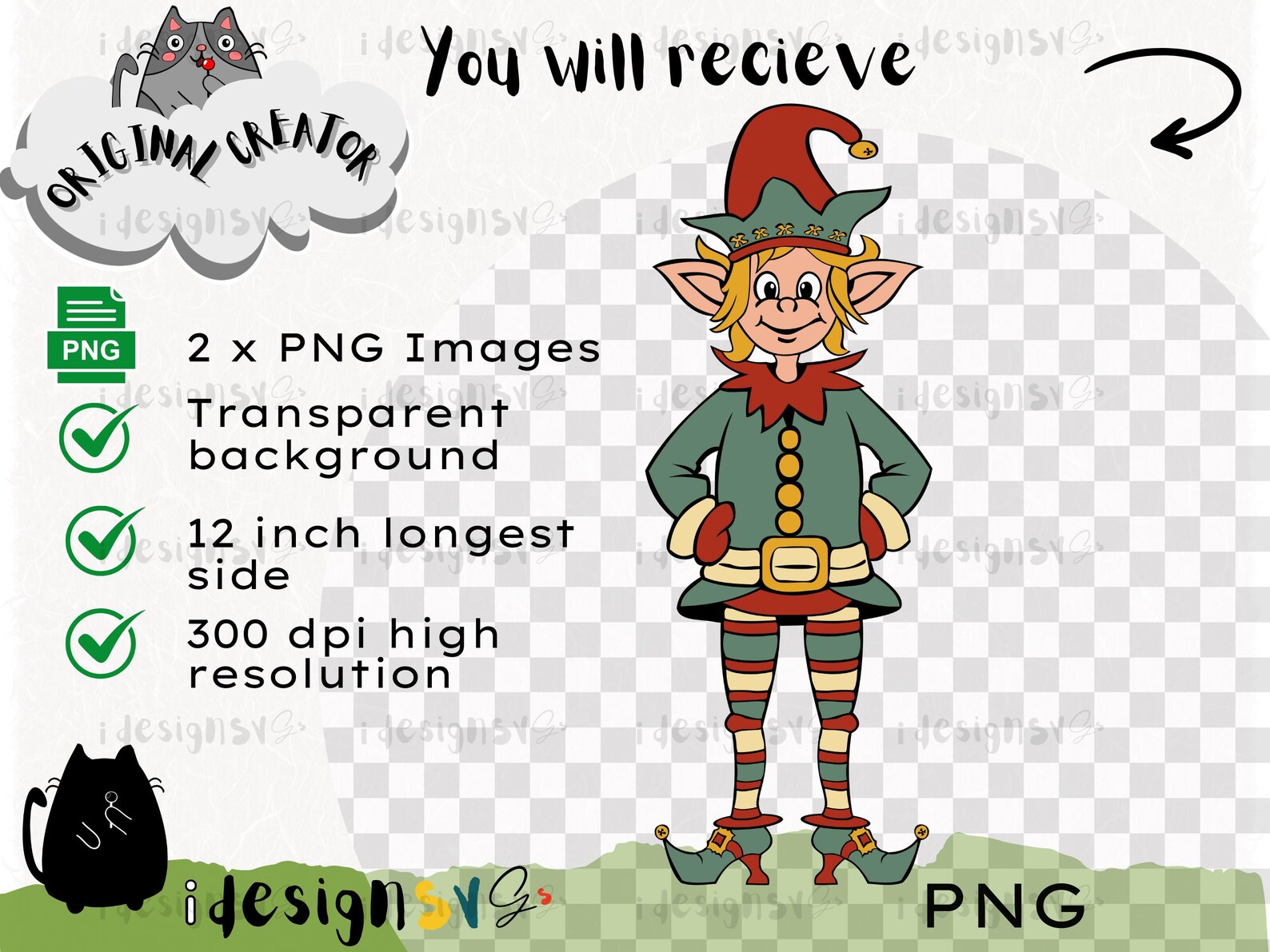 Cute Elves Clipart, Cute Elf Clipart, Christmas Elves PNG, Funny Elf ...