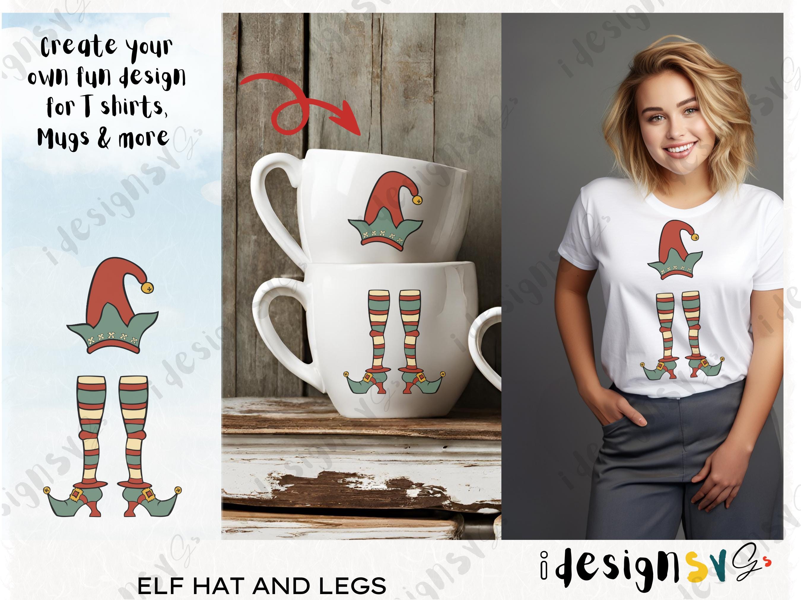 Elf Clip Art, Elves Clipart, Elf Legs SVG, Christmas Elf PNG, Elf Feet ...