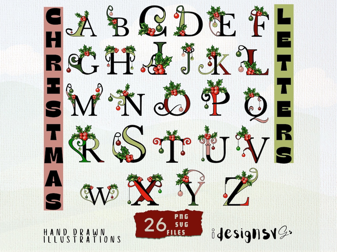 Christmas Font, Merry Christmas Font, Christmas Typeface, Christmas ...