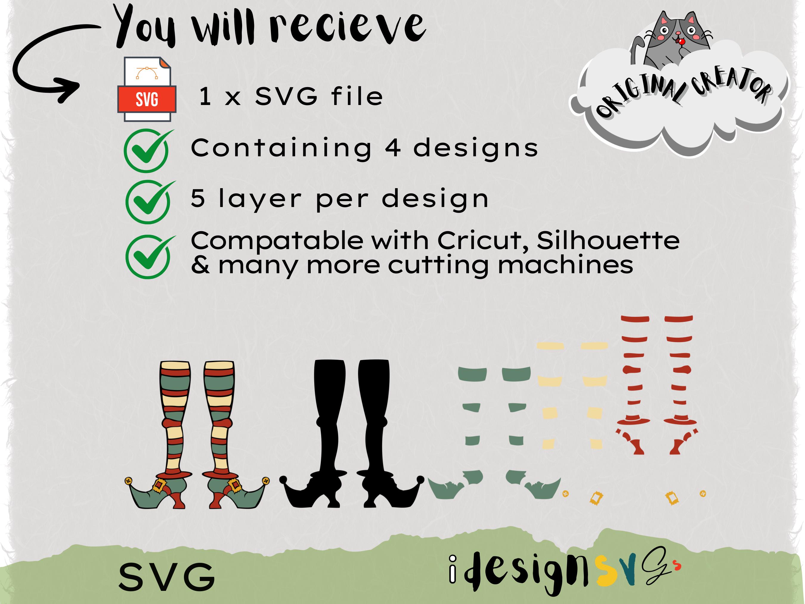 Elf Clip Art, Elves Clipart, Elf Legs SVG, Christmas Elf PNG, Elf Feet ...