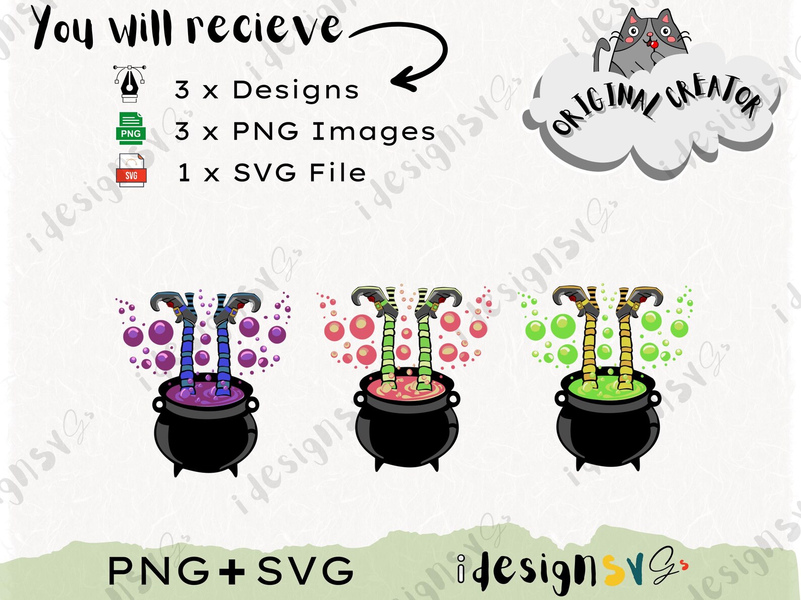 Witch Cauldron Clipart, Witches Pot Clipart, Witchy Clipart, Halloween ...