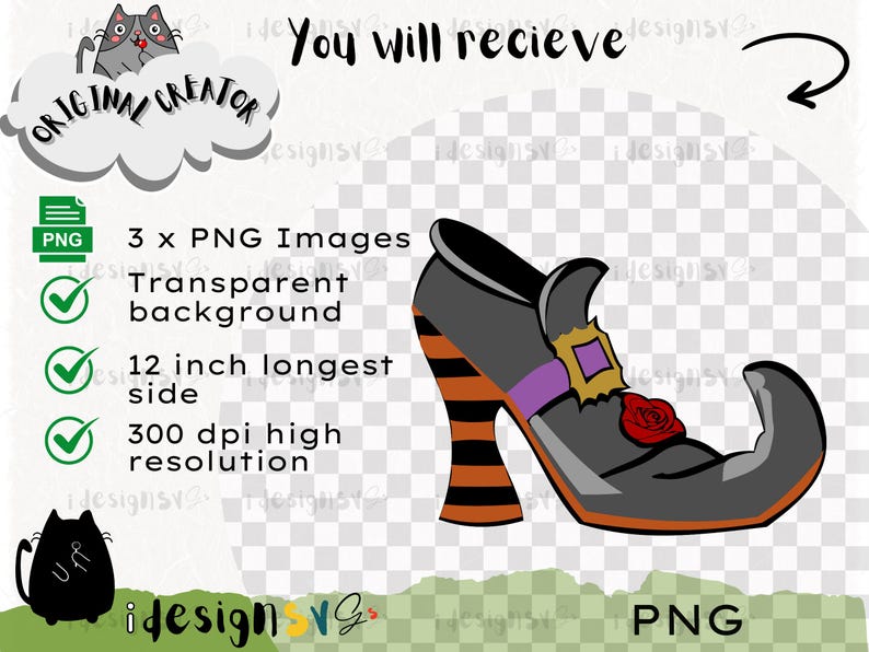 Witch Shoes Clipart: Halloween Witchy Feet SVG, PNG - Etsy