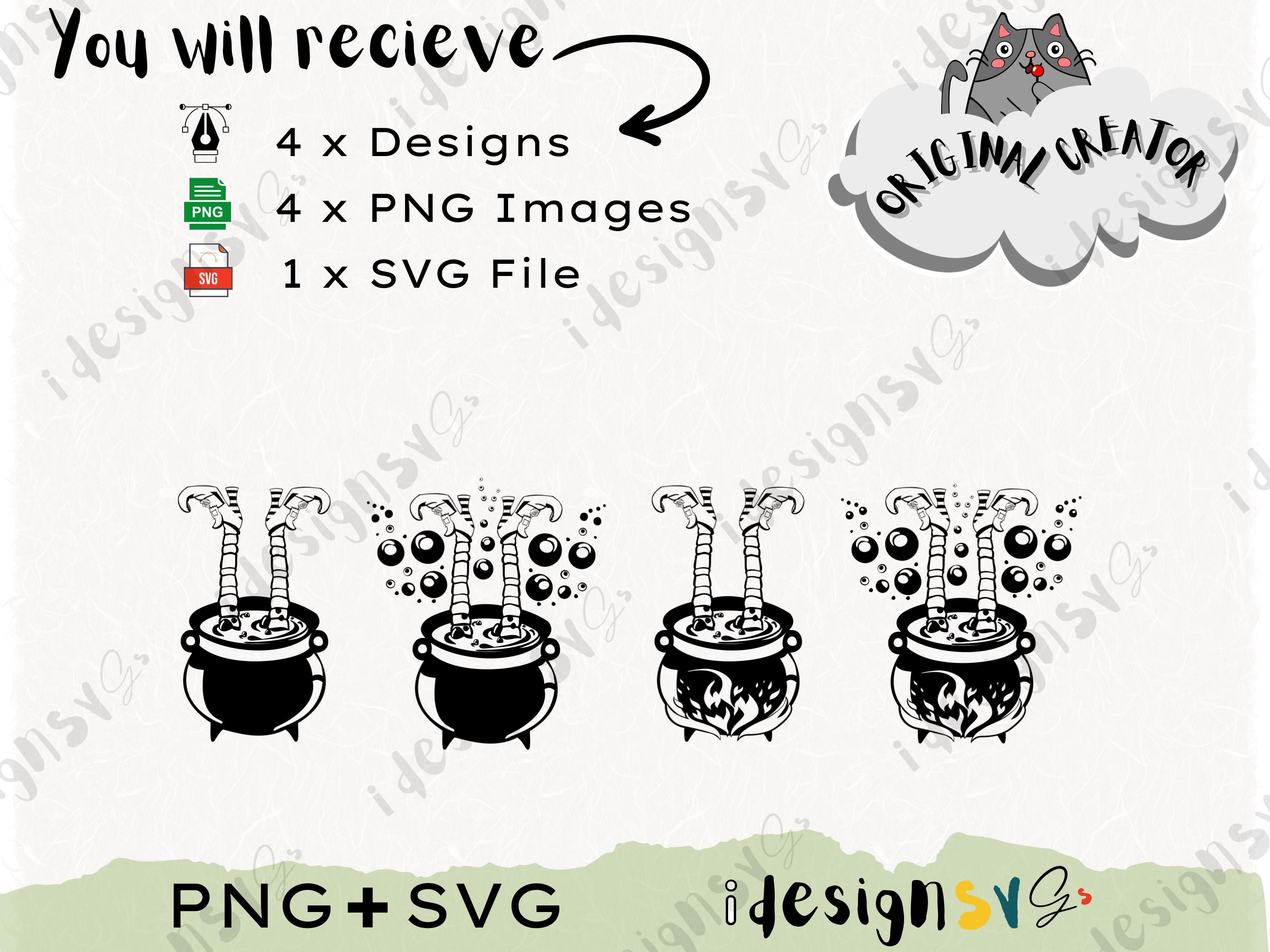 Witch Cauldron Clipart, Witches Pot Clipart, Witchy Clipart, Halloween ...