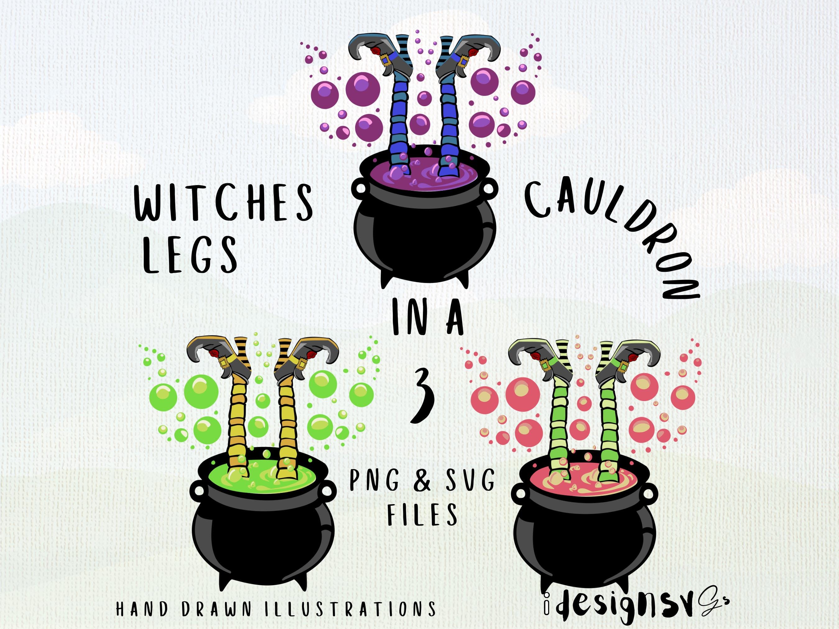 Witch Cauldron Clipart, Witches Pot Clipart, Witchy Clipart, Halloween ...
