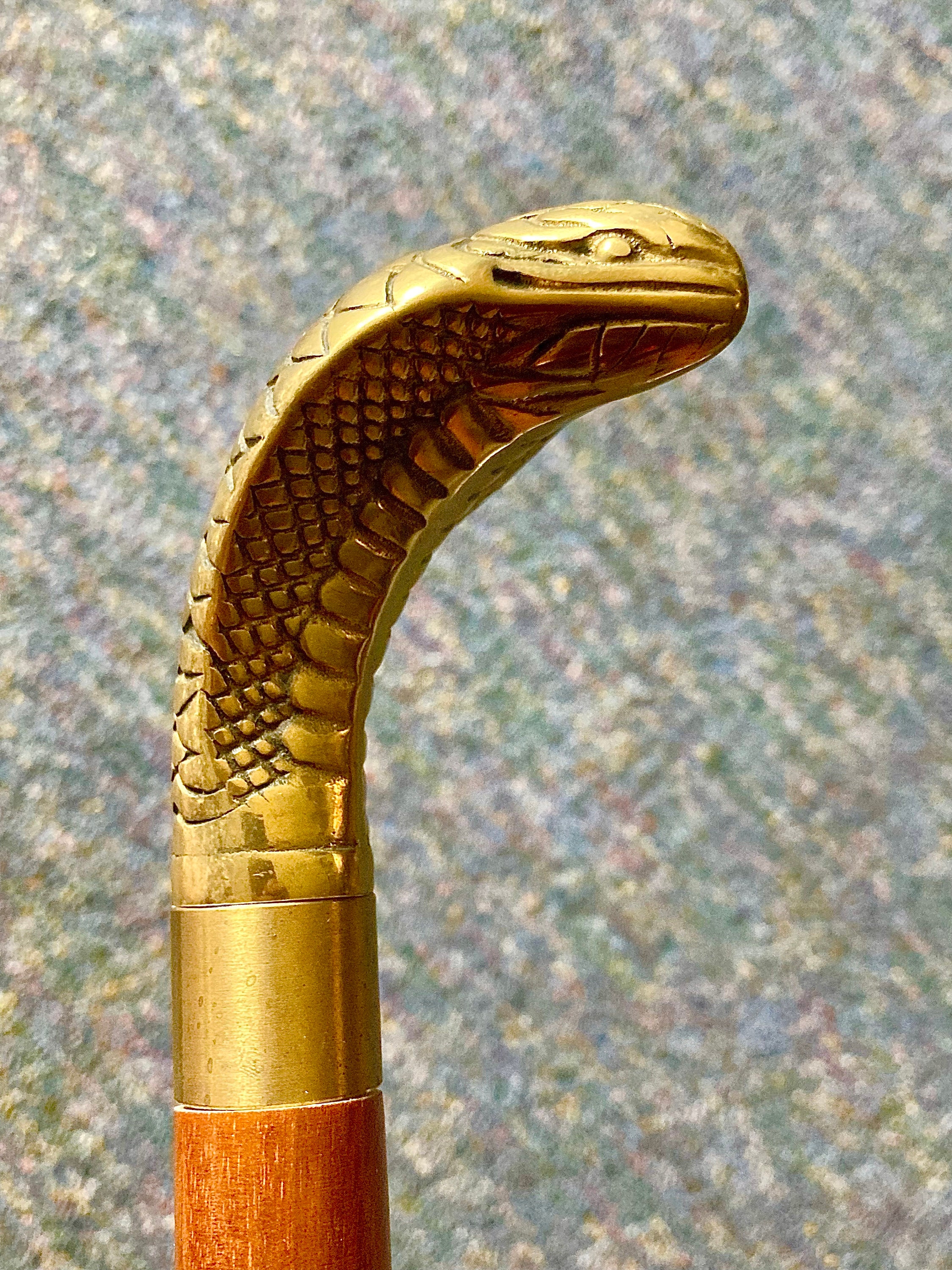 2 Vintage Canes, a Cobra and a Mermaid. - Etsy