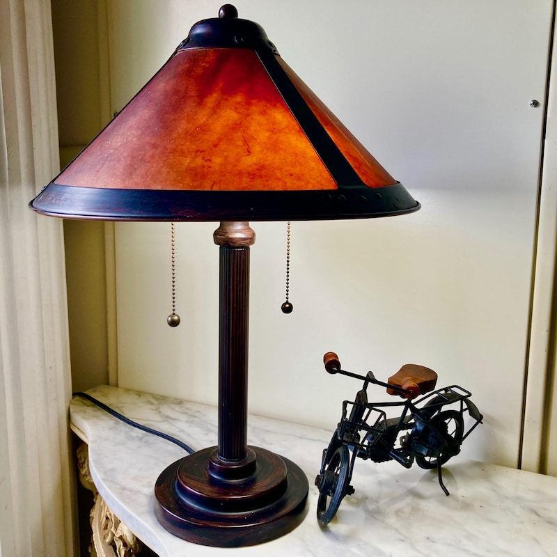 Bronze Vintage Table Lamp - Etsy