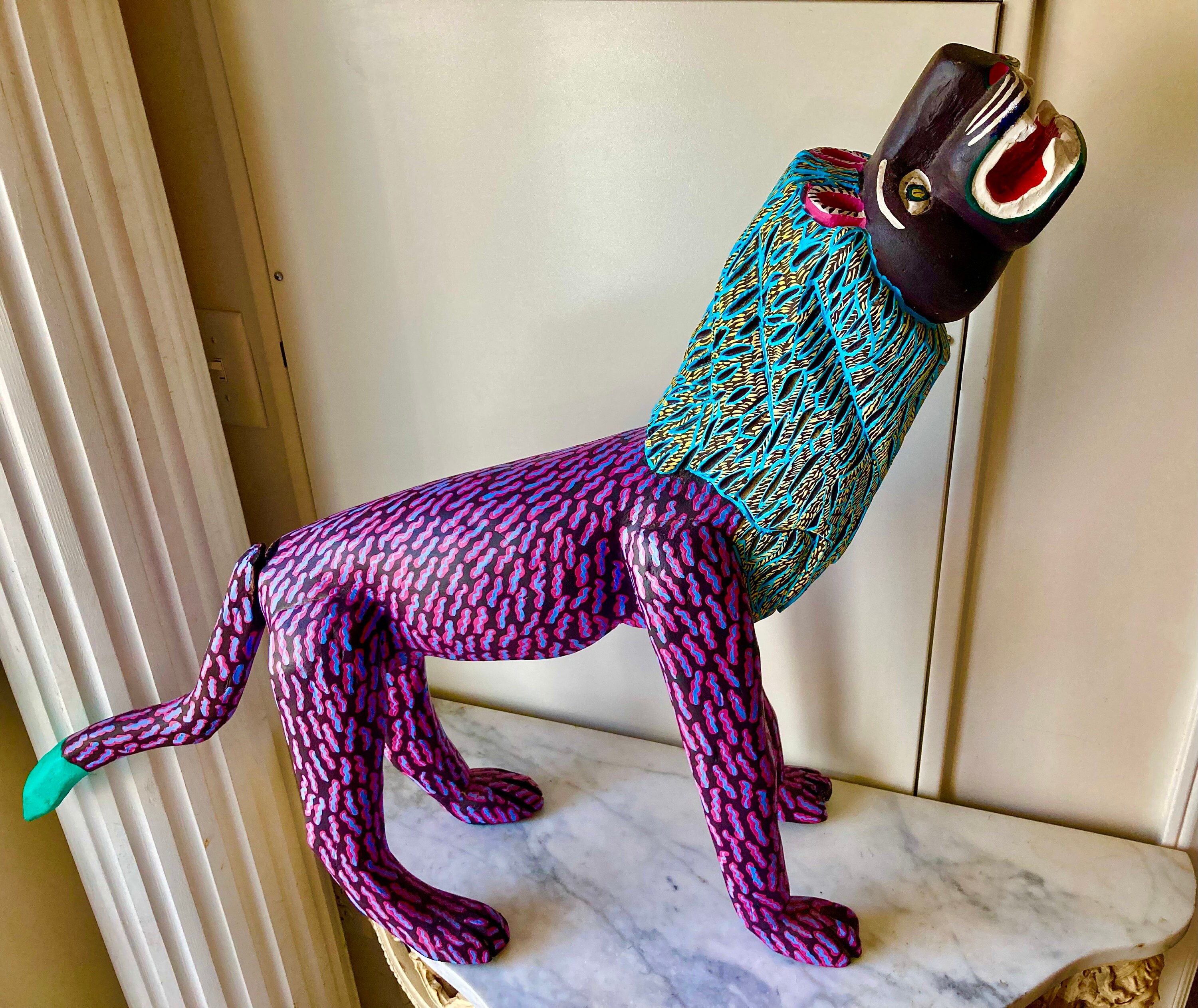 Mexican Alebrijes Cat by Margarita Melchlor Fuentes - Etsy